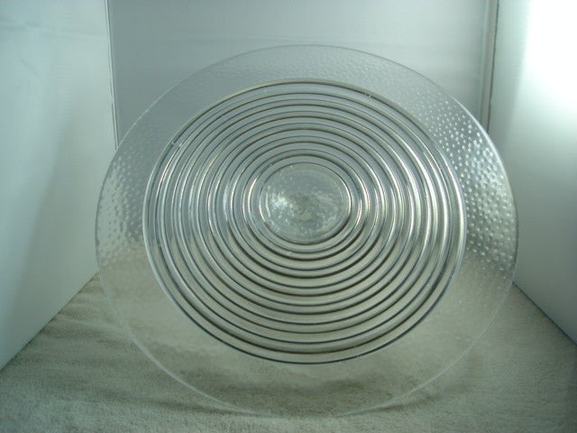 "Circles" Raised Cake Stand with Circular Design | FayZen'sKreations